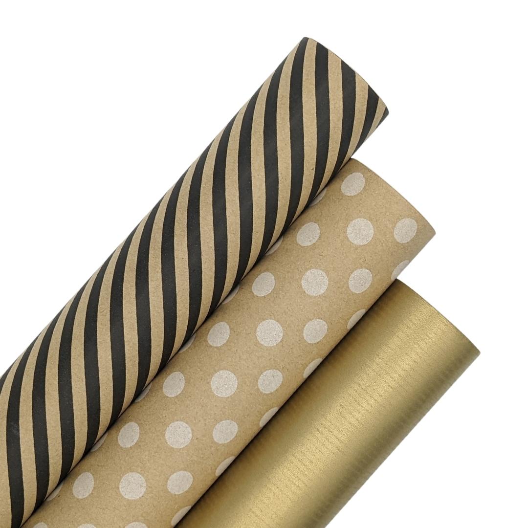 Trio Pack of Premium Kraft Wrapping Paper – Ofelia And Co